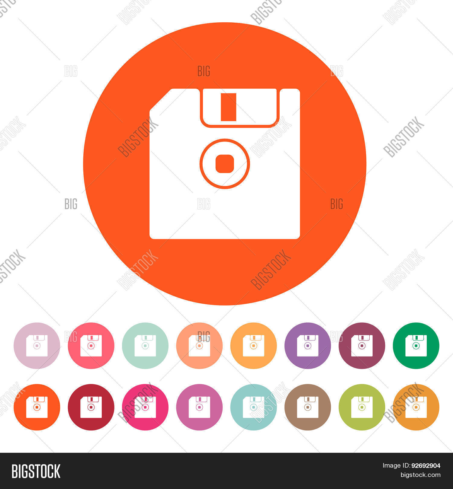 Floppy Disk Icon. Vector & Photo (Free Trial) | Bigstock