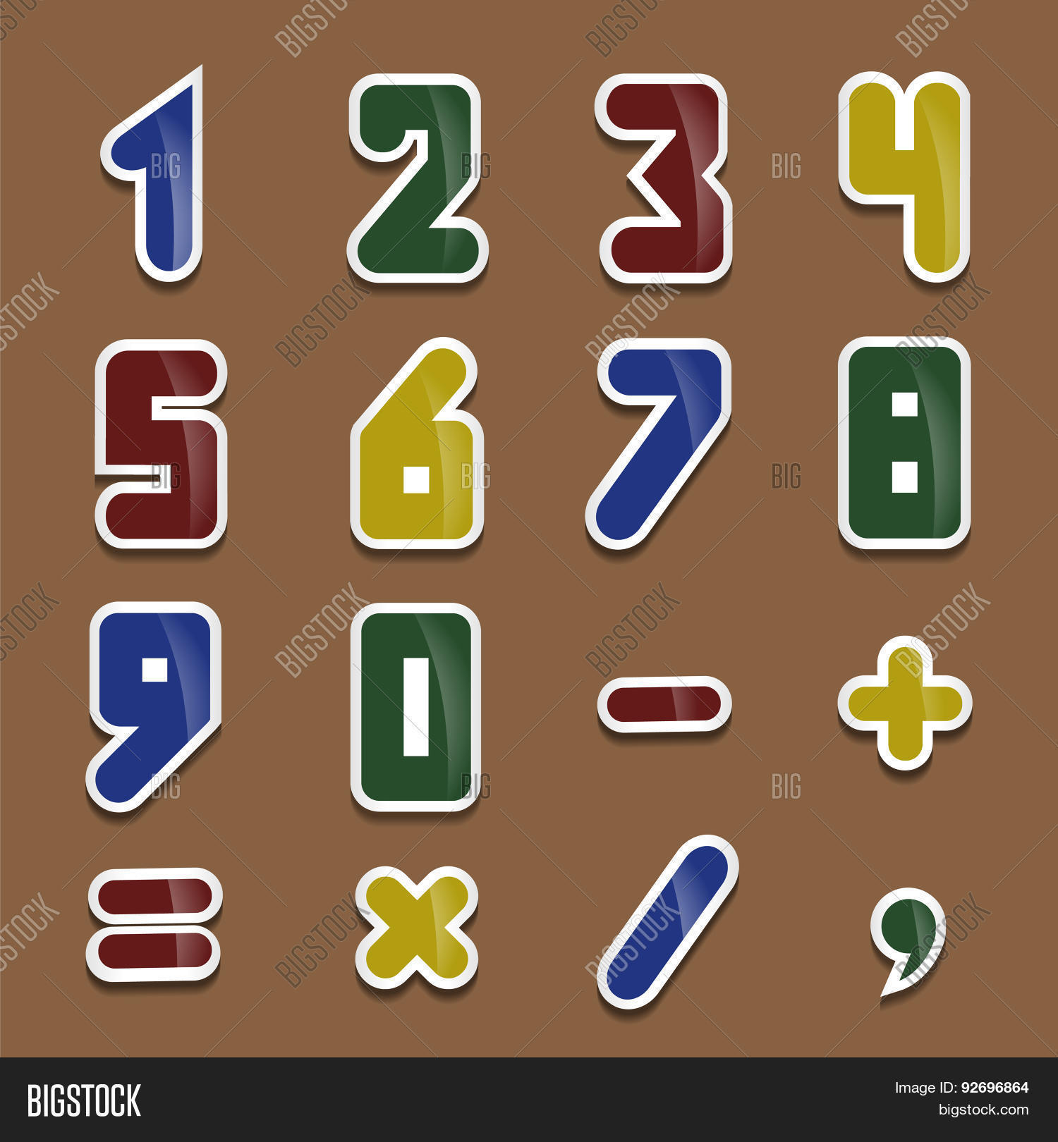 Simple Form Number Vector & Photo (Free Trial) | Bigstock