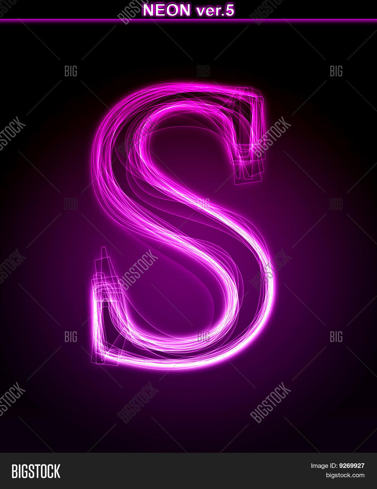 Glowing Neon Letter S Image & Photo (Free Trial) | Bigstock
