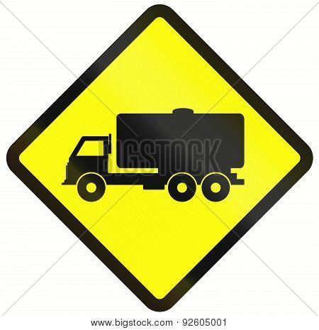 Tank Truck Warning Image & Photo (Free Trial) | Bigstock