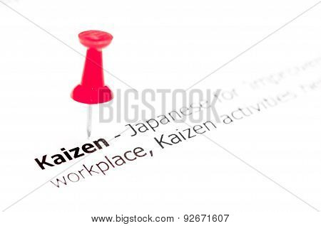 Word Kaizen Pinned On Image & Photo (Free Trial) | Bigstock