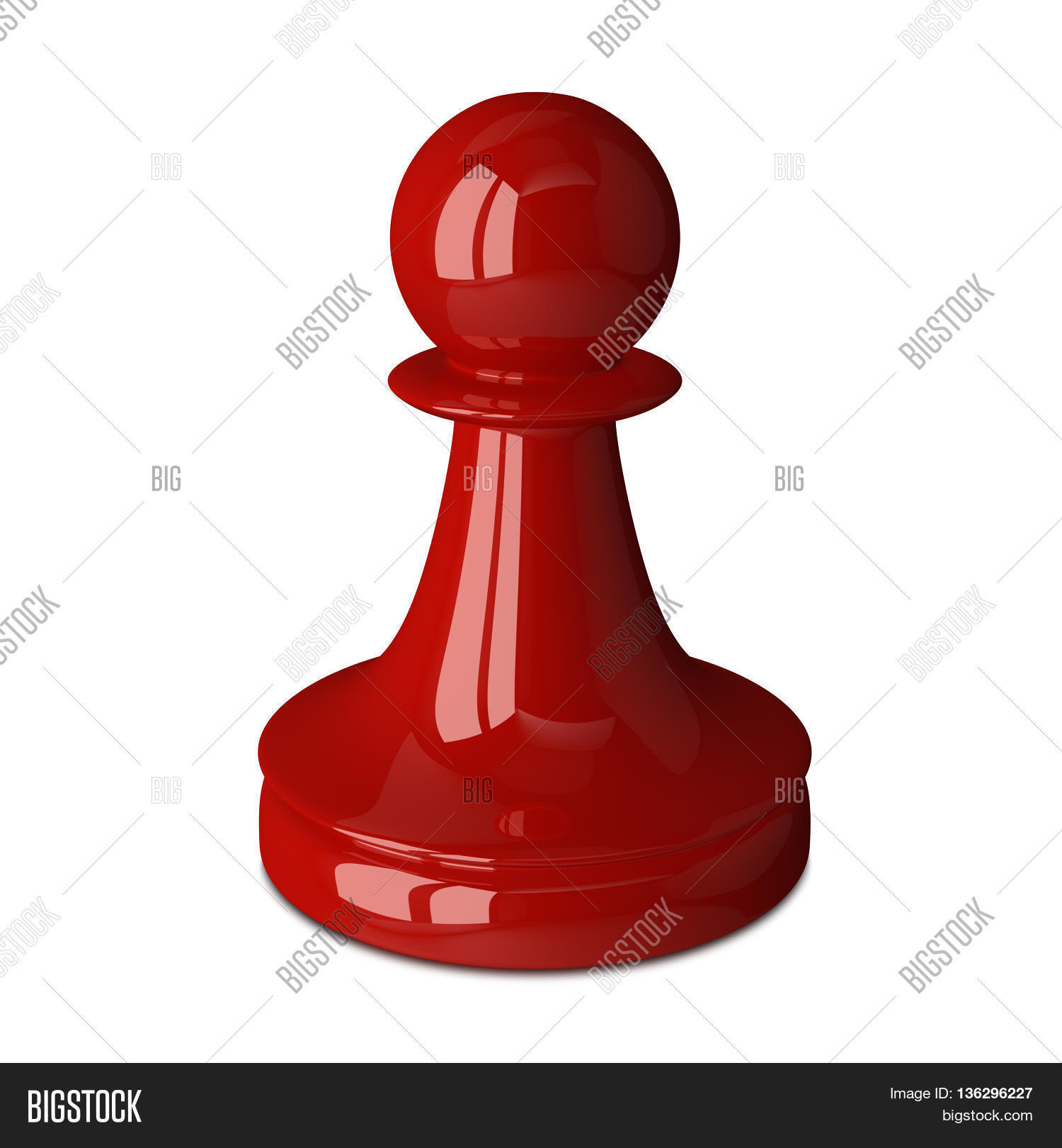Shiny Red Chess Pawn Image & Photo (Free Trial) | Bigstock