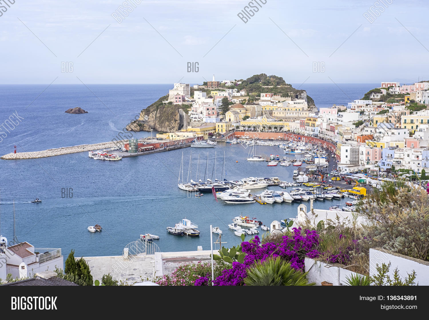 Ponza Town Scenic View Image & Photo (Free Trial) | Bigstock