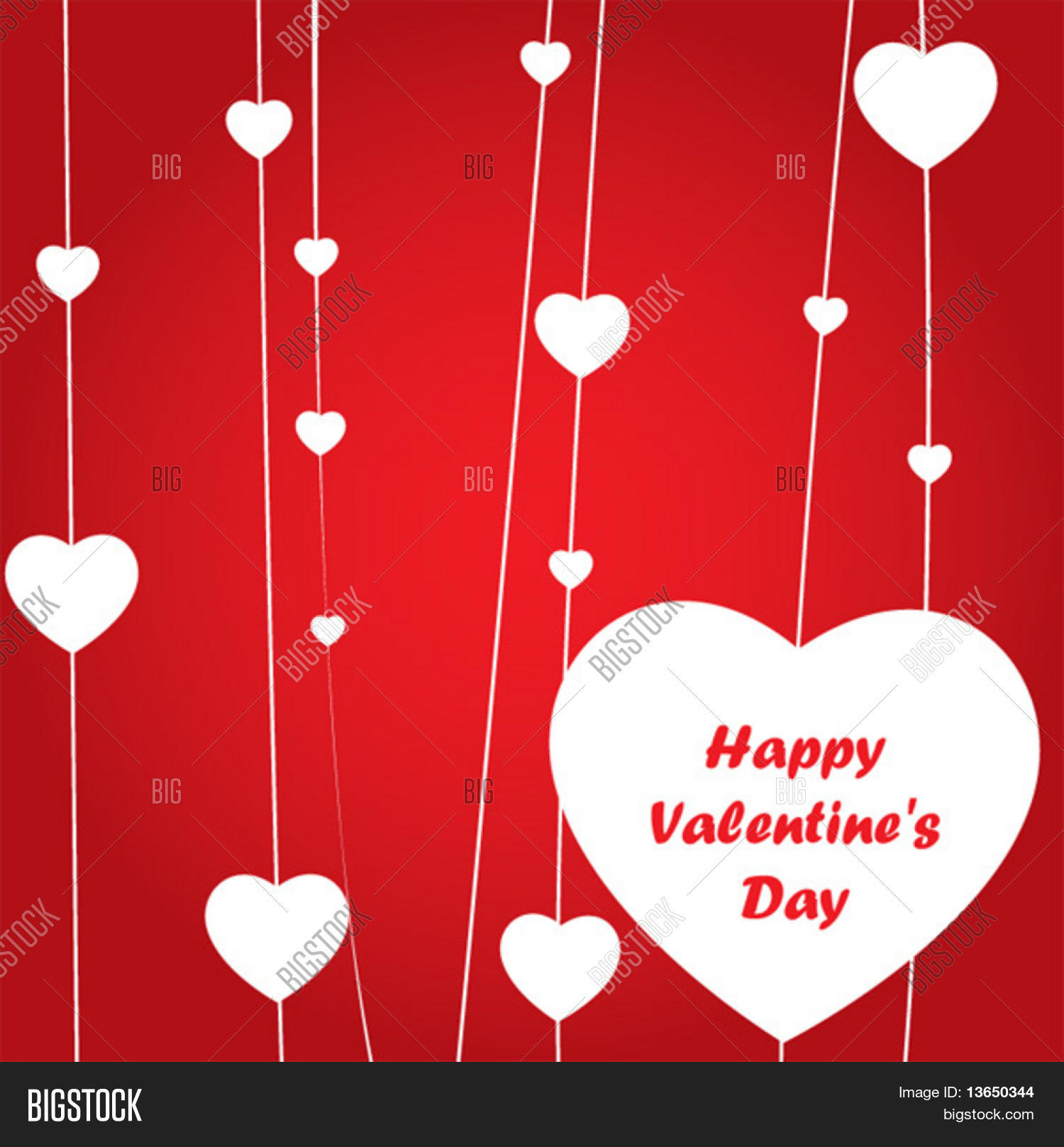 Valentine's Day Card Vector & Photo (Free Trial) | Bigstock