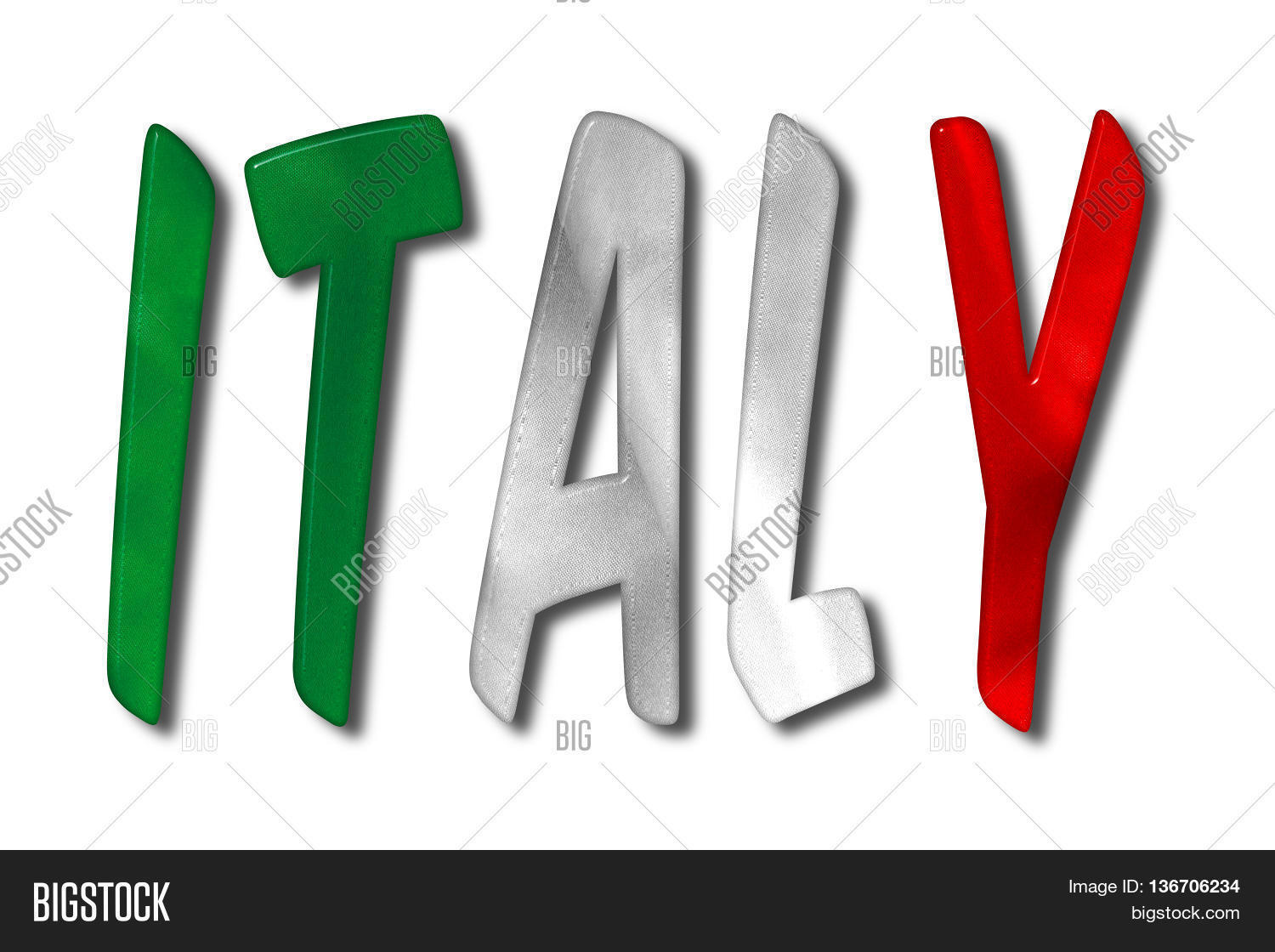 Italy Word 3D Image & Photo (Free Trial) | Bigstock