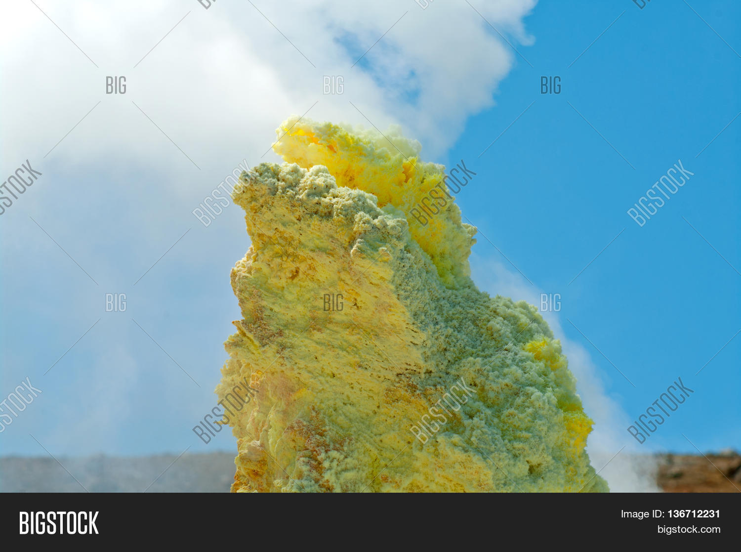 Sulfur Ebeko Volcano, Image & Photo (Free Trial) | Bigstock