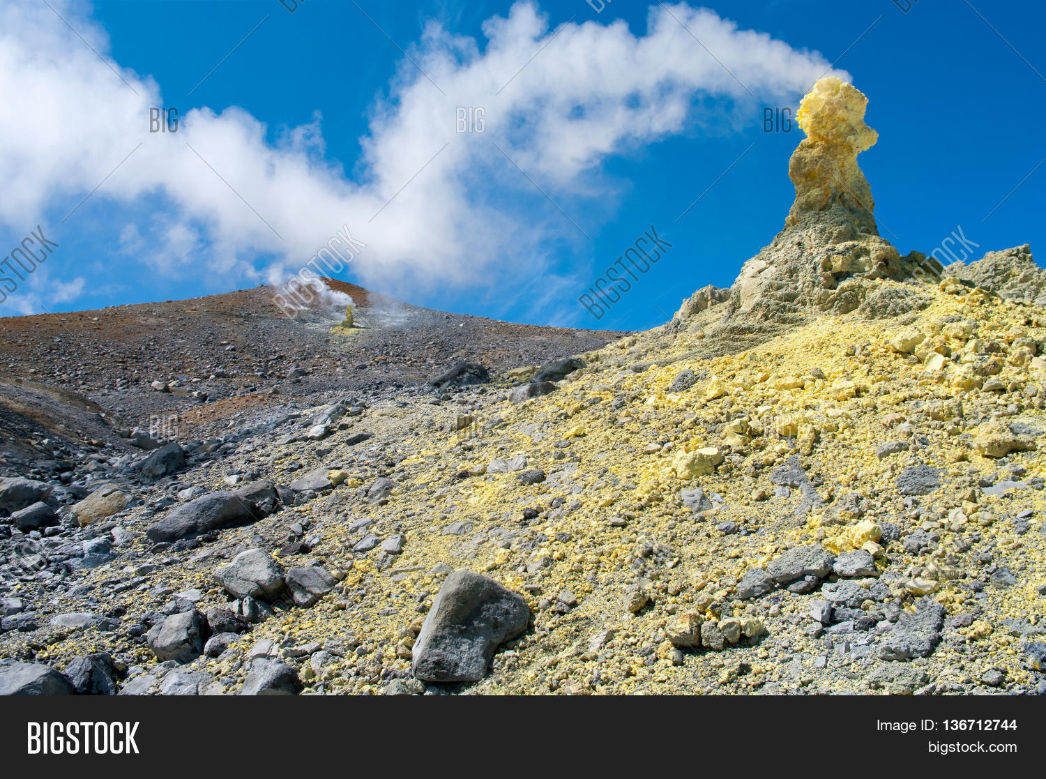 Ebeko Volcano, Image & Photo (Free Trial) | Bigstock