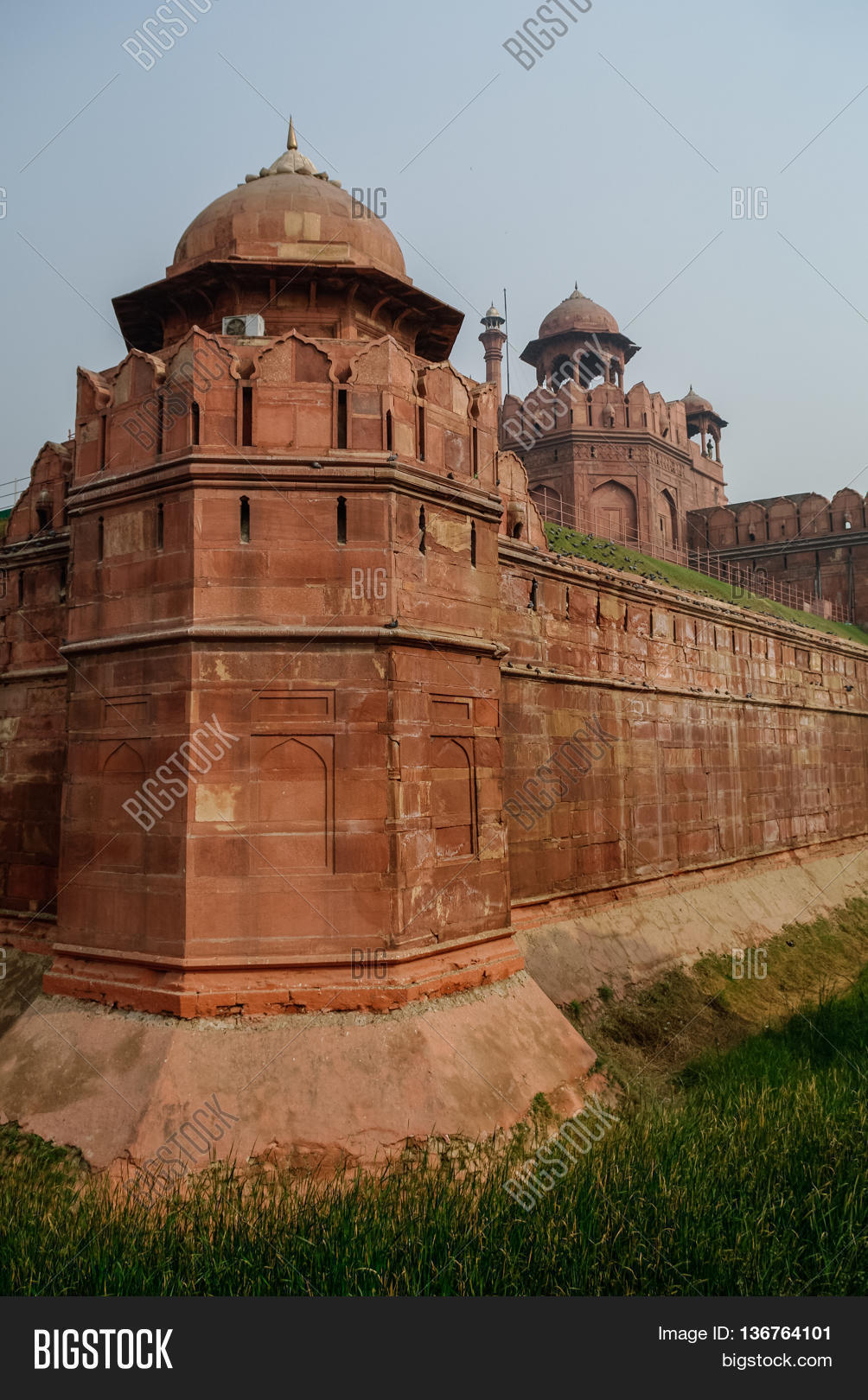 Walls Tower Red Fort ( Image & Photo (Free Trial) | Bigstock