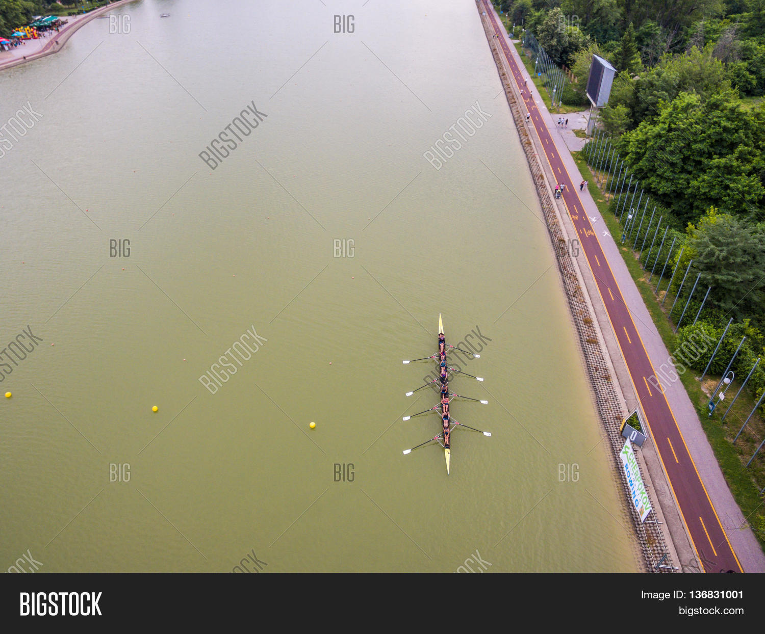 Eight Rowing Team Boat Image & Photo (Free Trial) | Bigstock