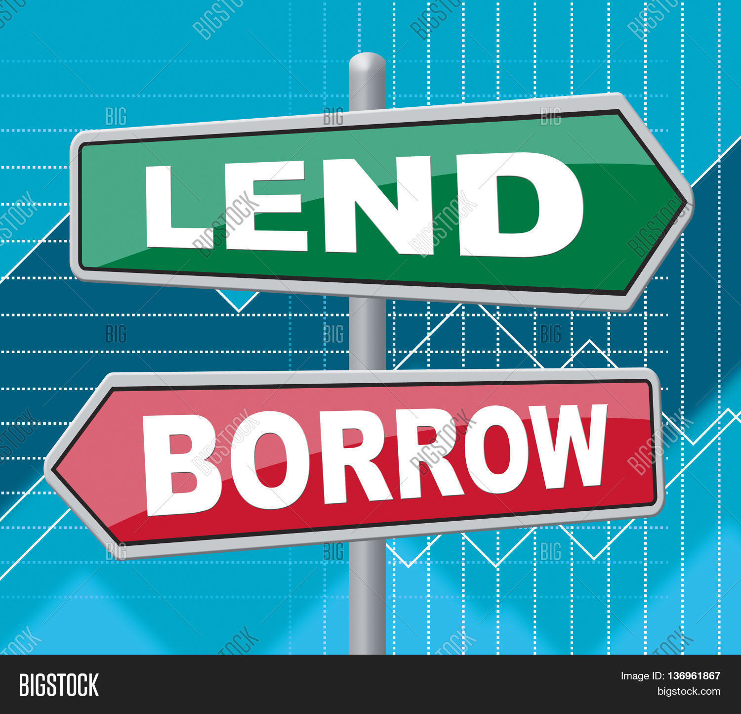 Lend Borrow Means Bank Image & Photo (Free Trial) | Bigstock