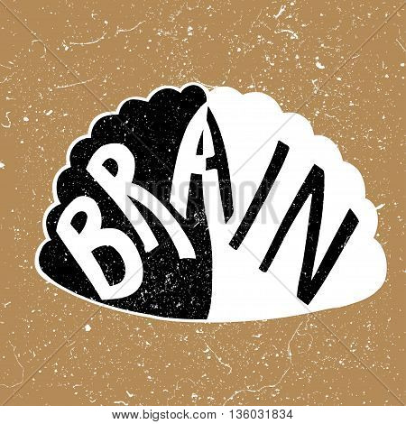 'Brain' Text Hand Vector & Photo (Free Trial) | Bigstock