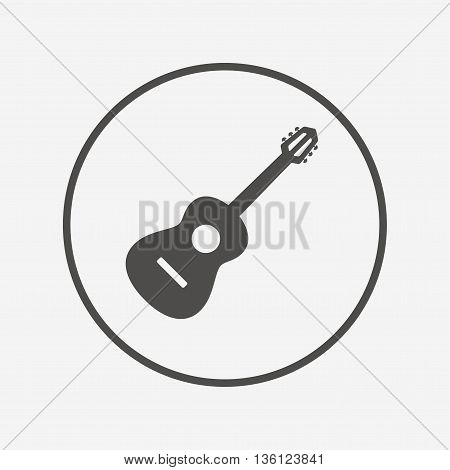Acoustic Guitar Sign Vector & Photo (Free Trial) | Bigstock