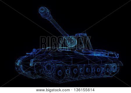 3D Tank Hologram Image & Photo (Free Trial) | Bigstock