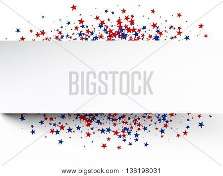 Banner Red Blue Stars Vector & Photo (Free Trial) | Bigstock