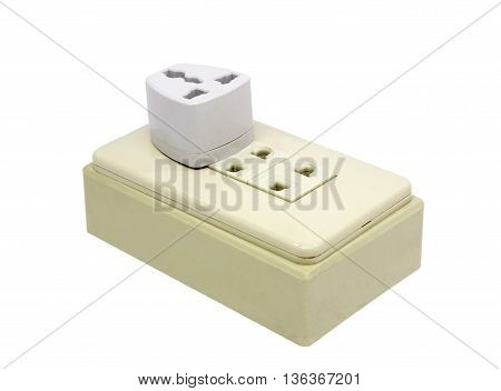 Power Outlet On White Image & Photo (Free Trial) | Bigstock