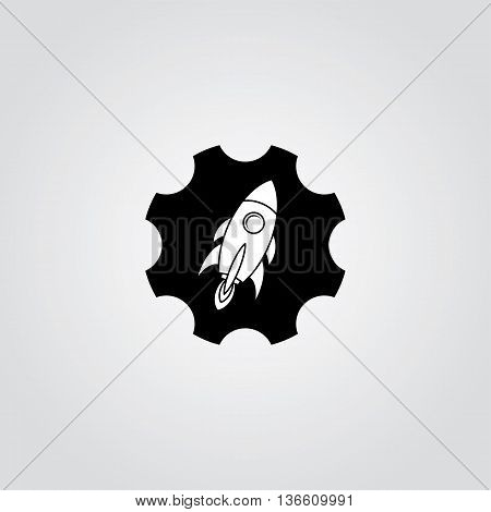 Rocket Cog Setting Vector & Photo (Free Trial) | Bigstock