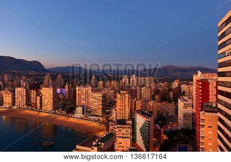 Aerial View Benidorm Image & Photo (Free Trial) | Bigstock