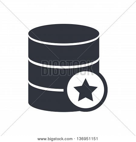 Vector y foto Database Star Icon (prueba gratis) | Bigstock