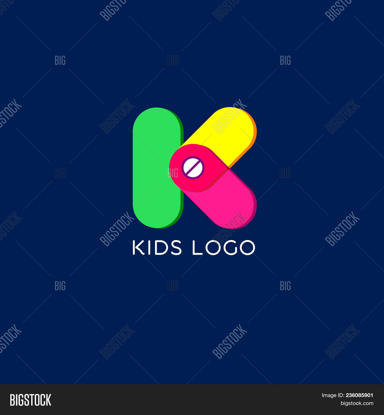 K Monogram. Kids Vector & Photo (Free Trial) | Bigstock
