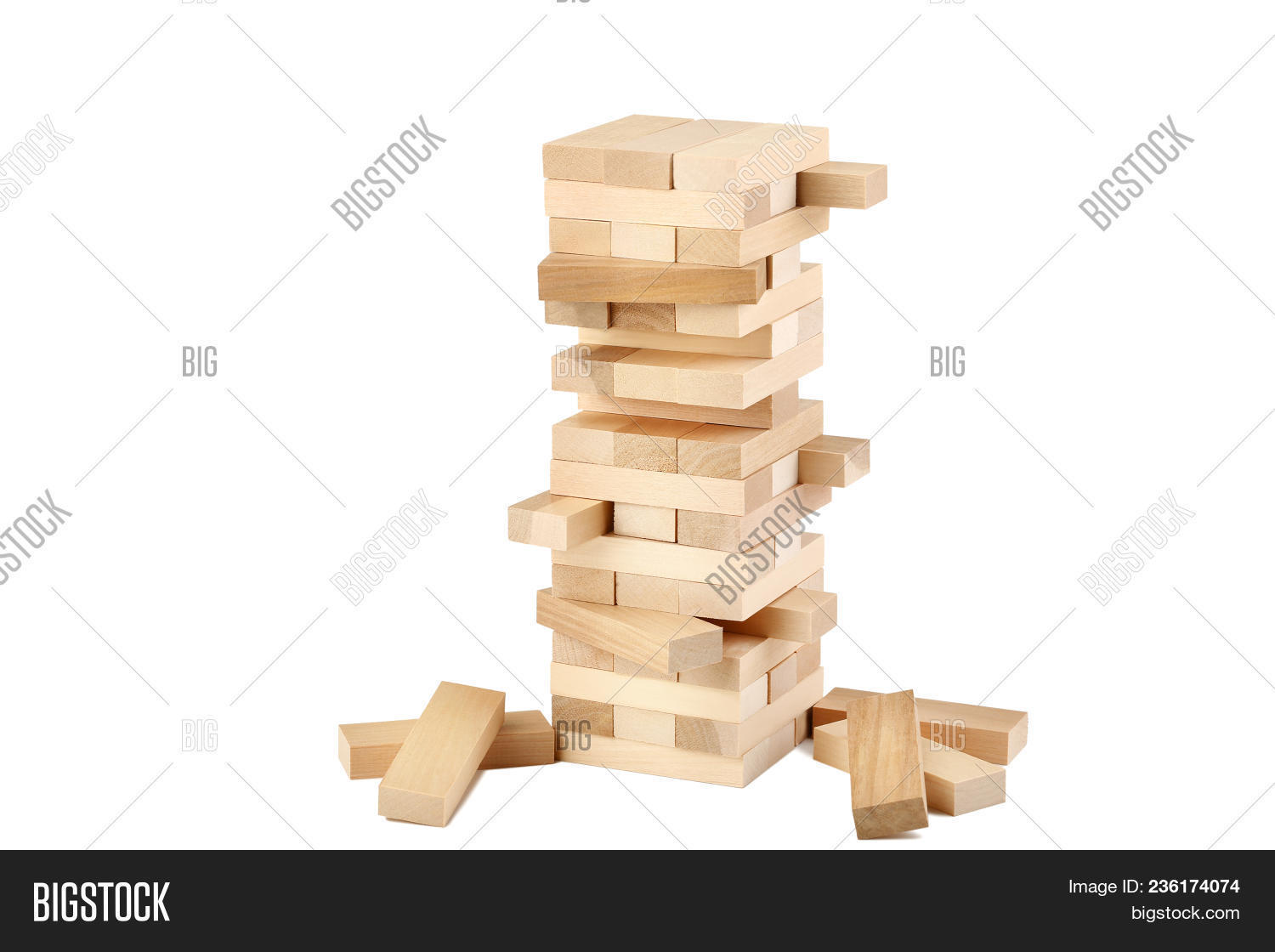 Wooden Block Tower Image & Photo (Free Trial) | Bigstock