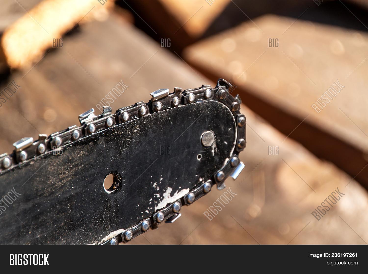 Closeup View Chainsaw Image & Photo (Free Trial) | Bigstock