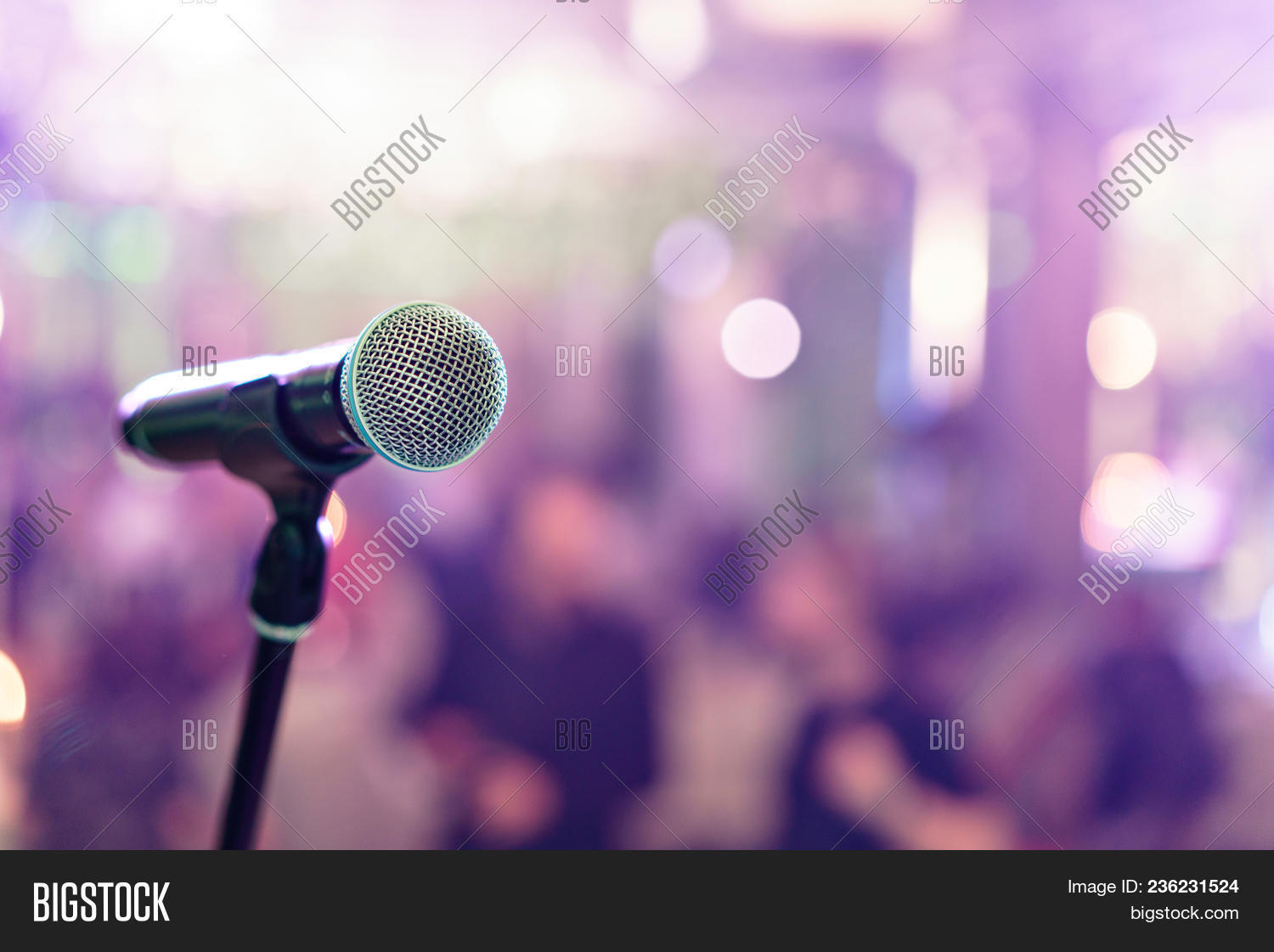 Close Microphone On Image & Photo (Free Trial) | Bigstock