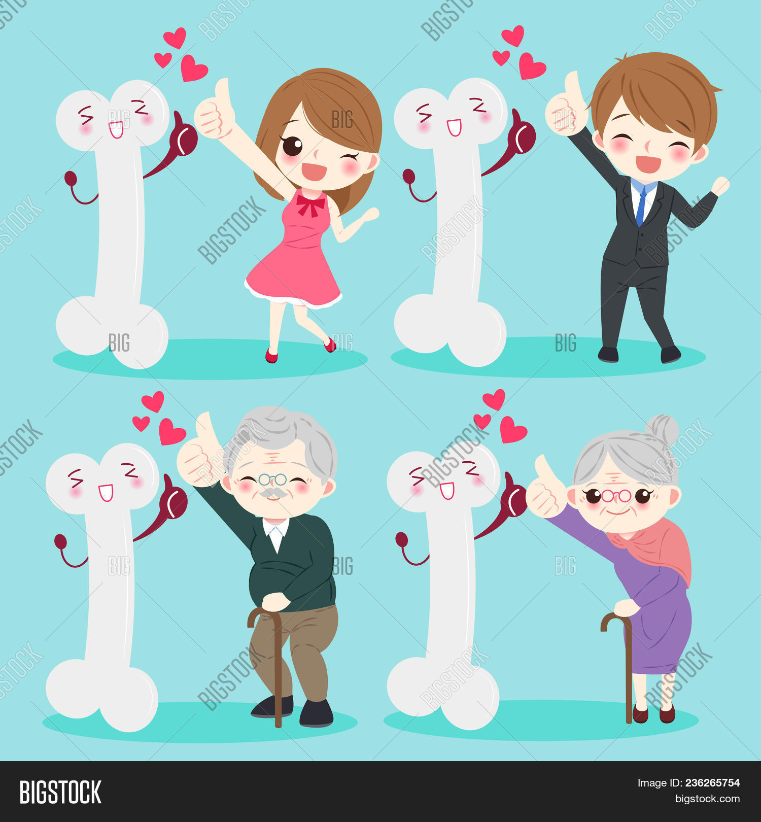 People Bone Health Vector & Photo (Free Trial) | Bigstock