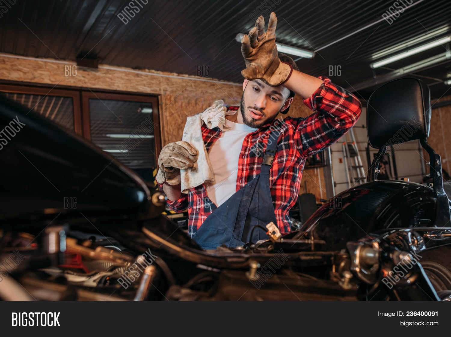 Exhausted Bike Repair Image & Photo (Free Trial) | Bigstock