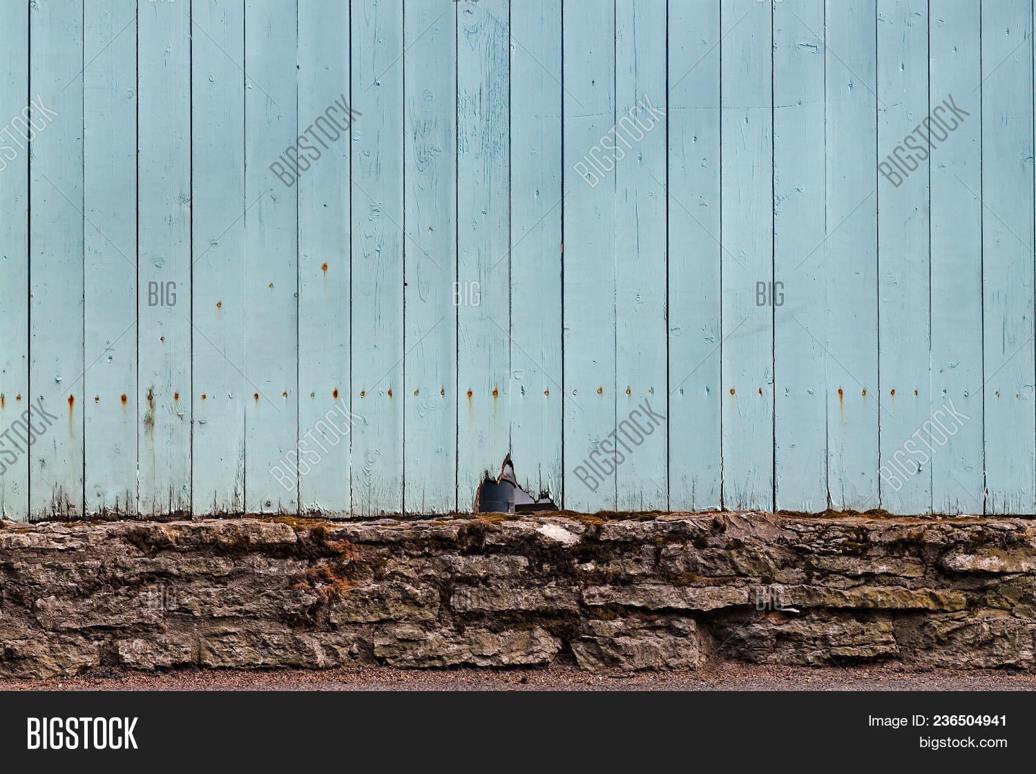 Light Blue Fence Has Image & Photo (Free Trial) | Bigstock