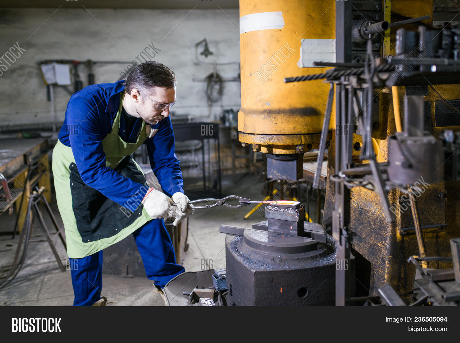 Brutal Man Forges Iron Image & Photo (Free Trial) | Bigstock