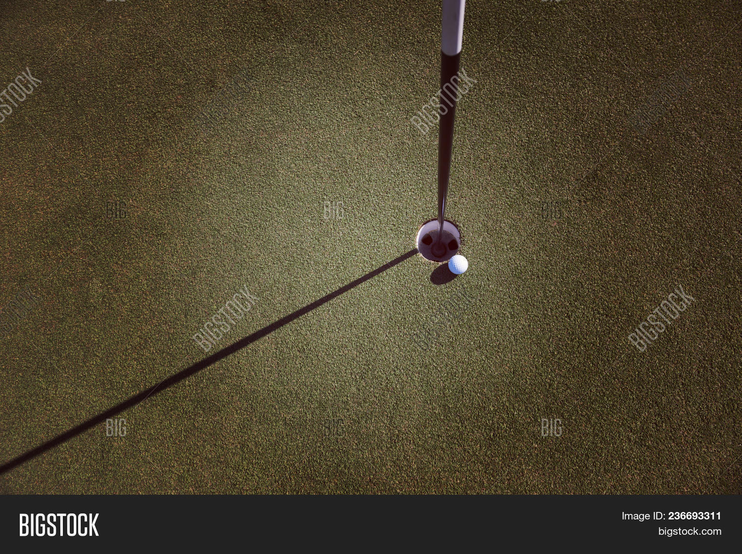 Top View Golf Ball On Image & Photo (Free Trial) | Bigstock