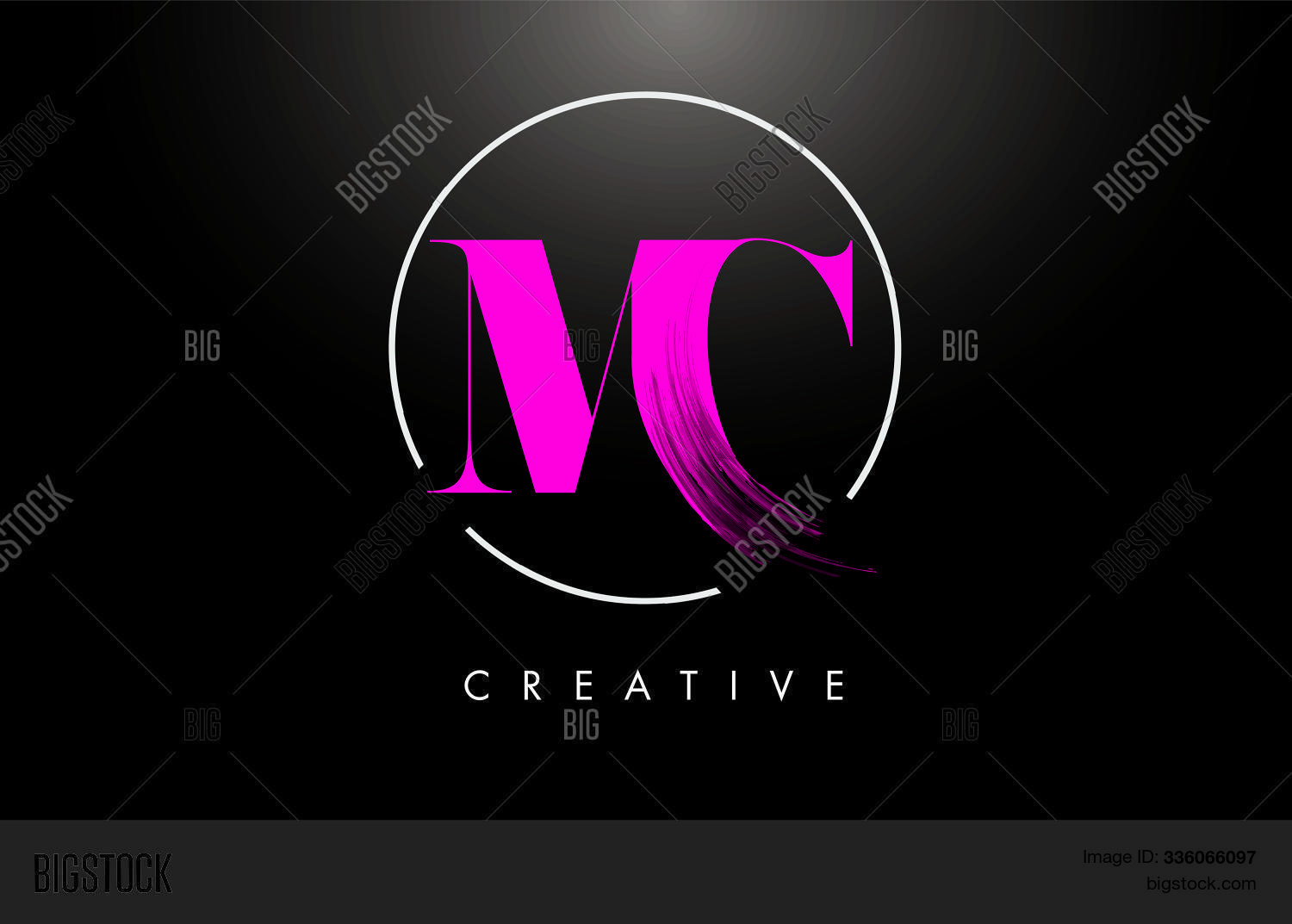 Pink Mc Brush Stroke Vector & Photo (Free Trial) | Bigstock