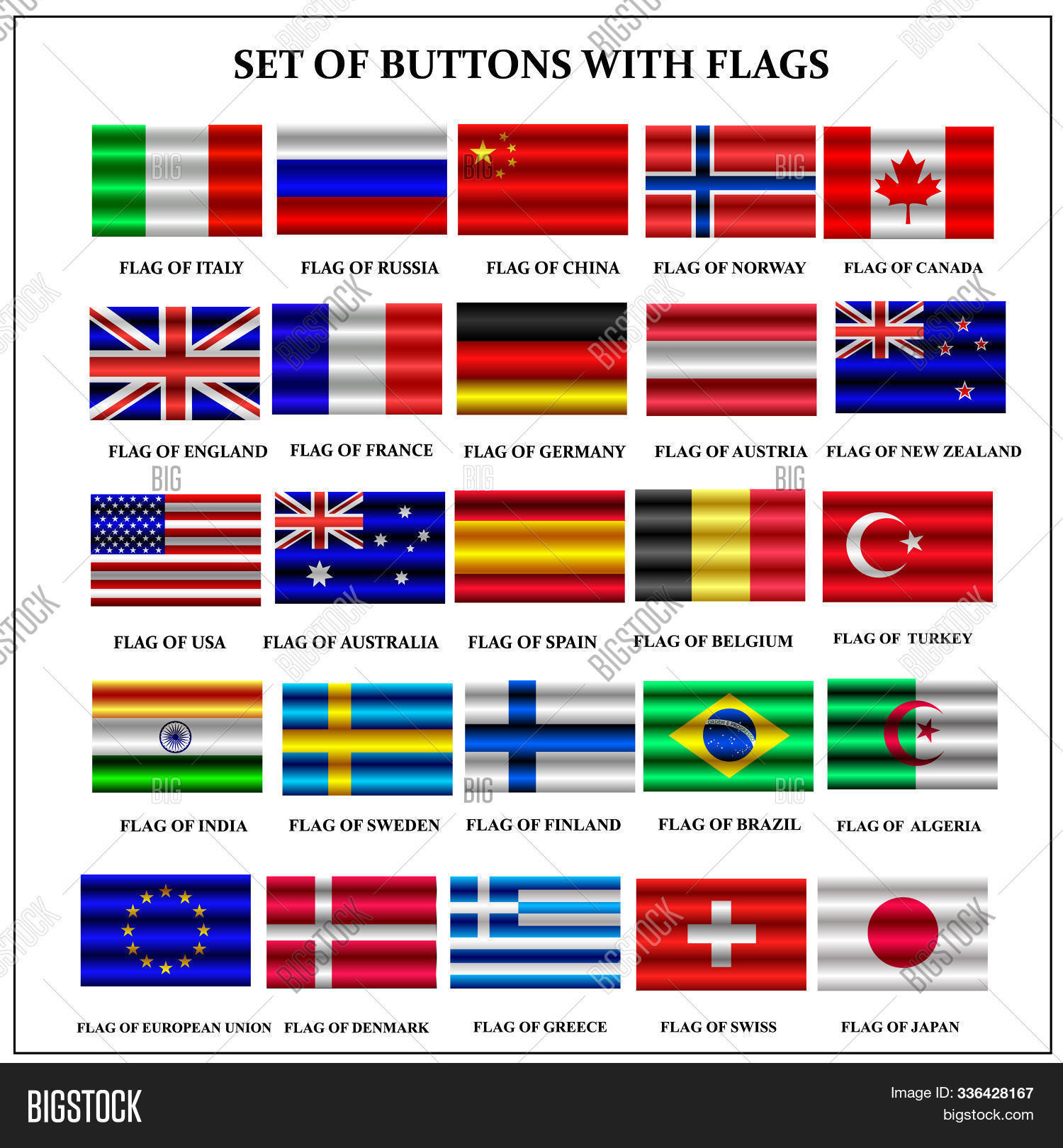 Set Banners Flags. Image & Photo (Free Trial) | Bigstock