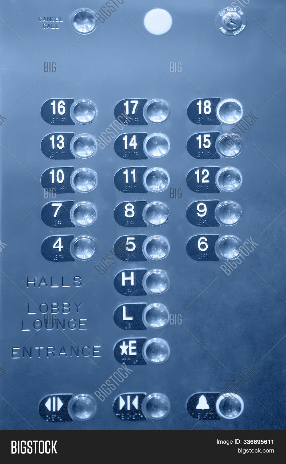 Inside Elevator Panel