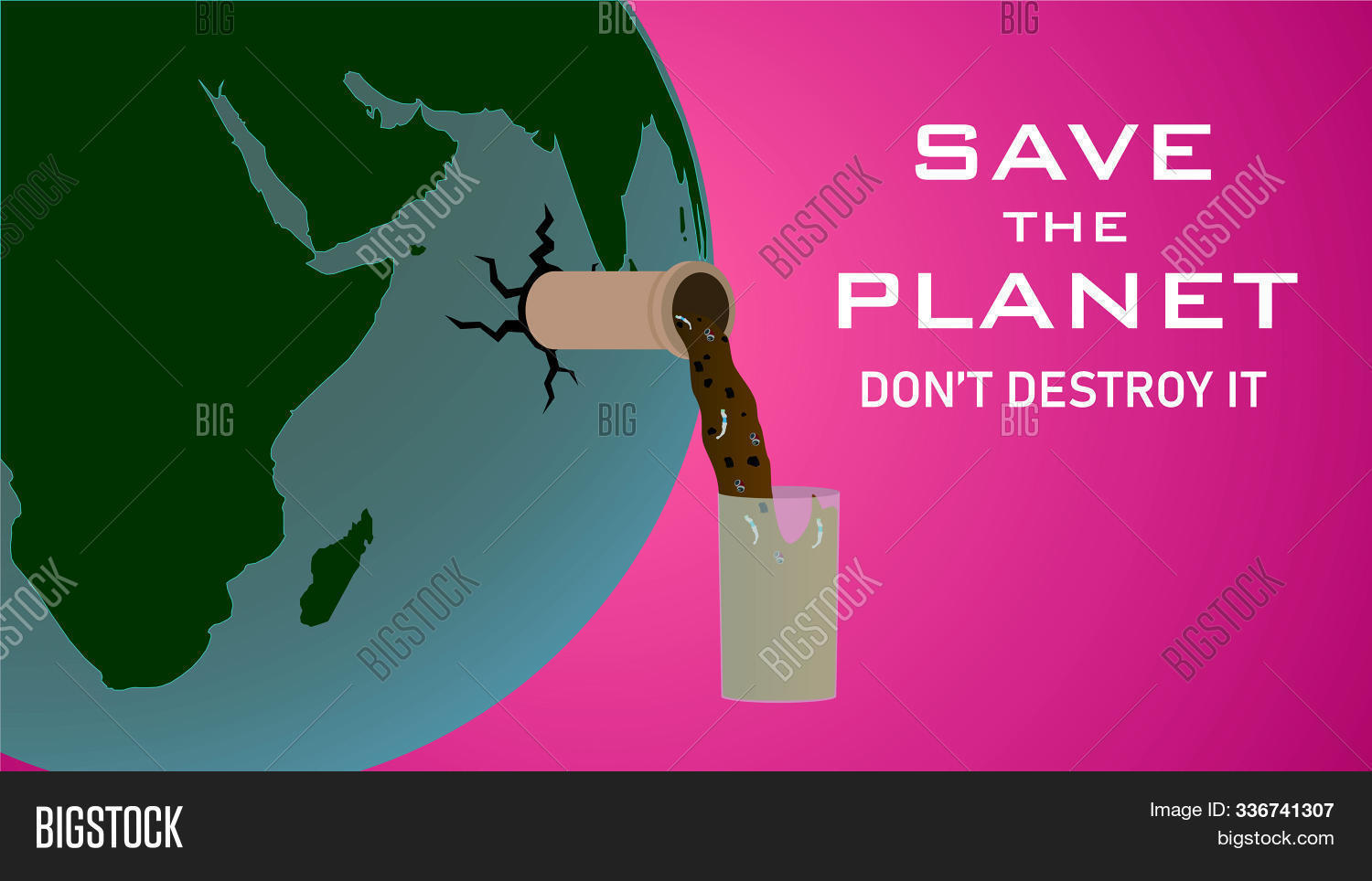 Dirty Water Flowing Vector & Photo (Free Trial) | Bigstock