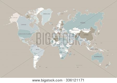 World Map Four Colors Image & Photo (Free Trial) | Bigstock