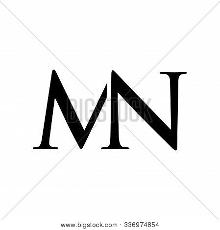Initial Mn Alphabet Vector & Photo (Free Trial) | Bigstock