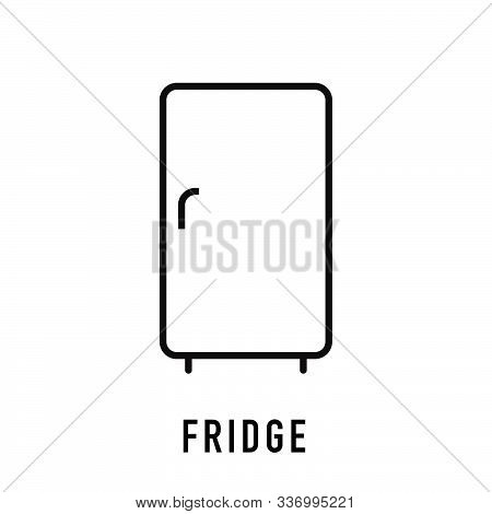 Fridge Icons. Outline Vector & Photo (Free Trial) | Bigstock