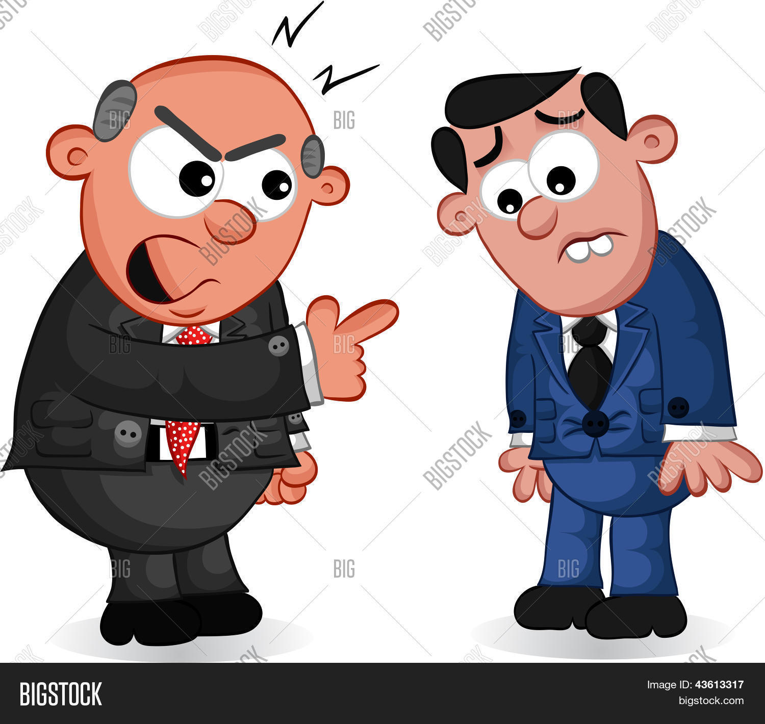 Vector y foto Dibujos Animados De Negocios - Jefe | Bigstock