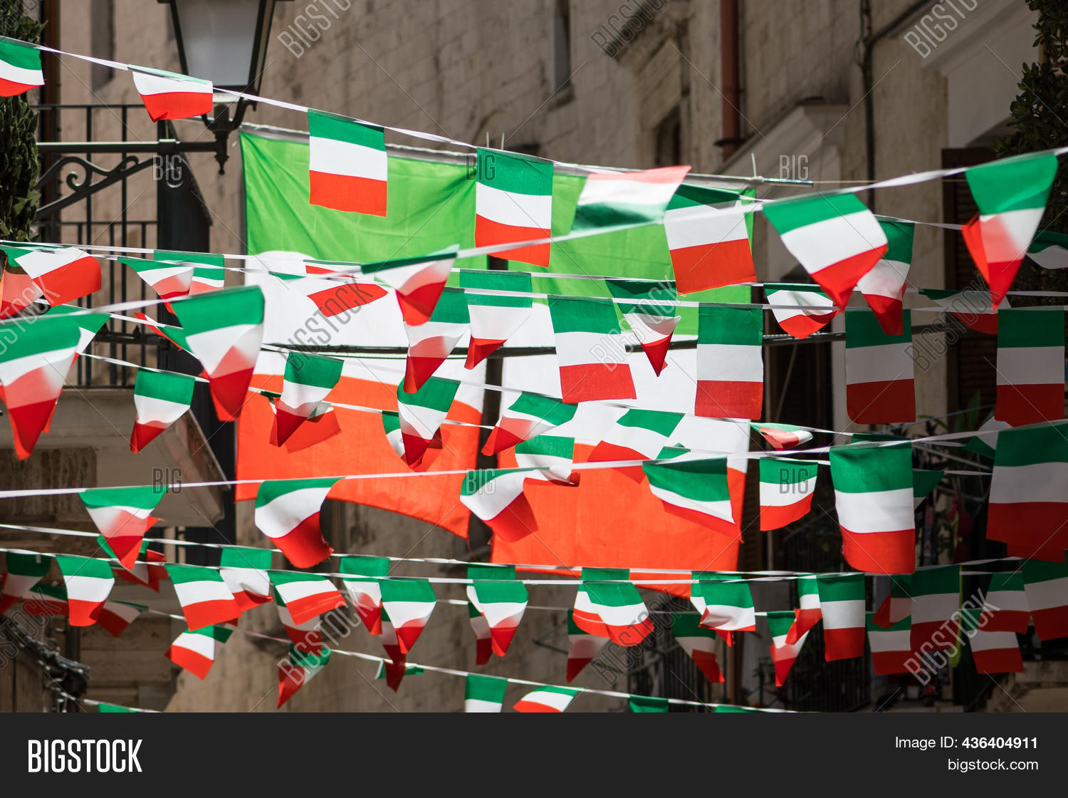 Italian Flags Pennants Image & Photo (Free Trial) | Bigstock