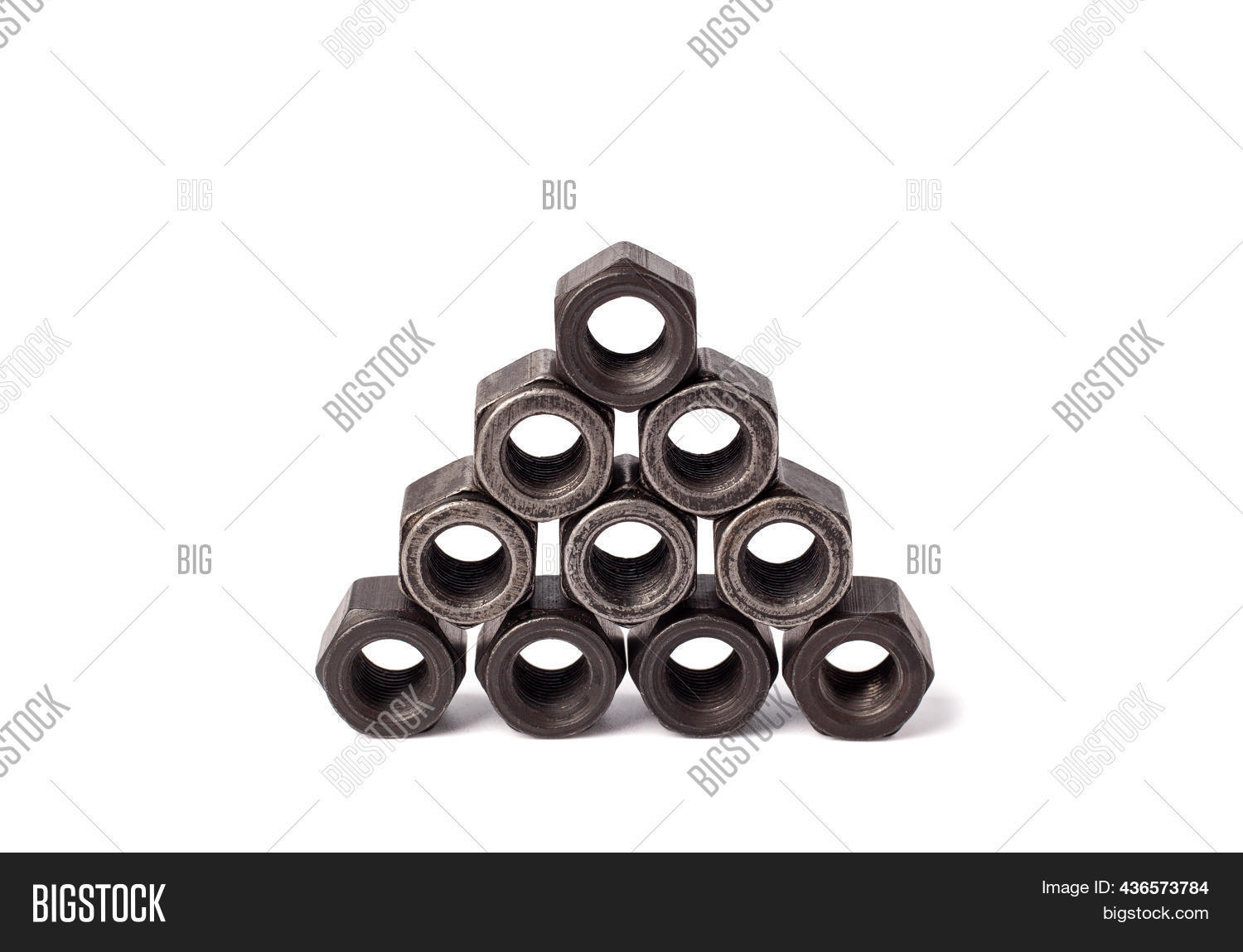 Stack Metallic Nuts Image & Photo (Free Trial) | Bigstock