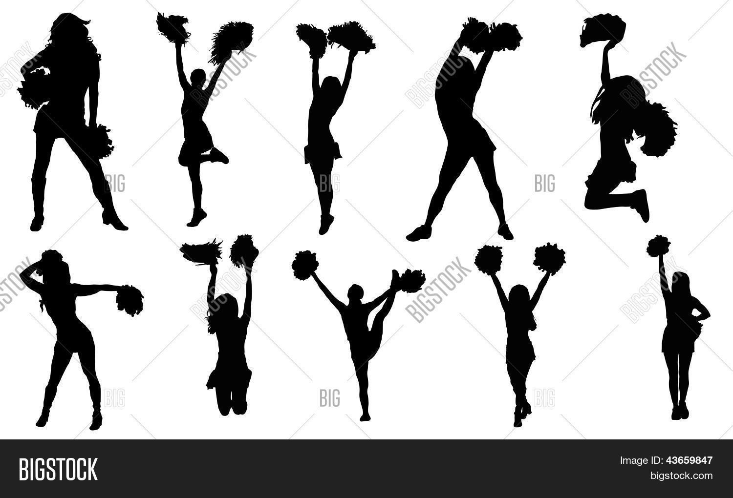 Cheerleaders Vector & Photo (Free Trial) | Bigstock