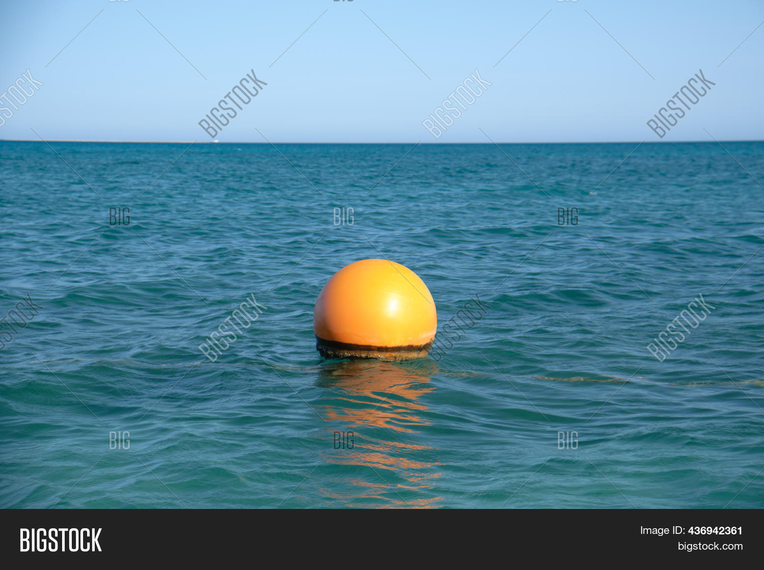 Orange Buoy Floating Image & Photo (Free Trial) | Bigstock