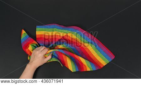 Hand Holding Rainbow Image & Photo (Free Trial) | Bigstock