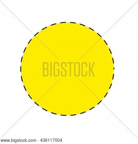 Yellow Circle Icon. Vector & Photo (Free Trial) | Bigstock