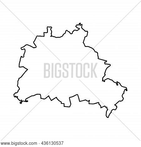 Outline Map Berlin Vector & Photo (Free Trial) | Bigstock