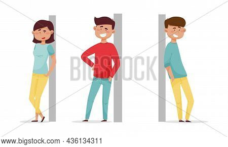 People Leaned Against Vector & Photo (Free Trial) | Bigstock