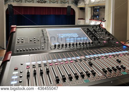 Detail Of A Professional Stage Lighting Control Console - Stock Image ...
