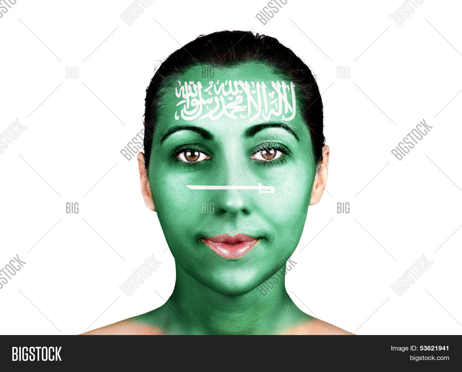 Face Saudi Arabia Flag Image & Photo (Free Trial) | Bigstock