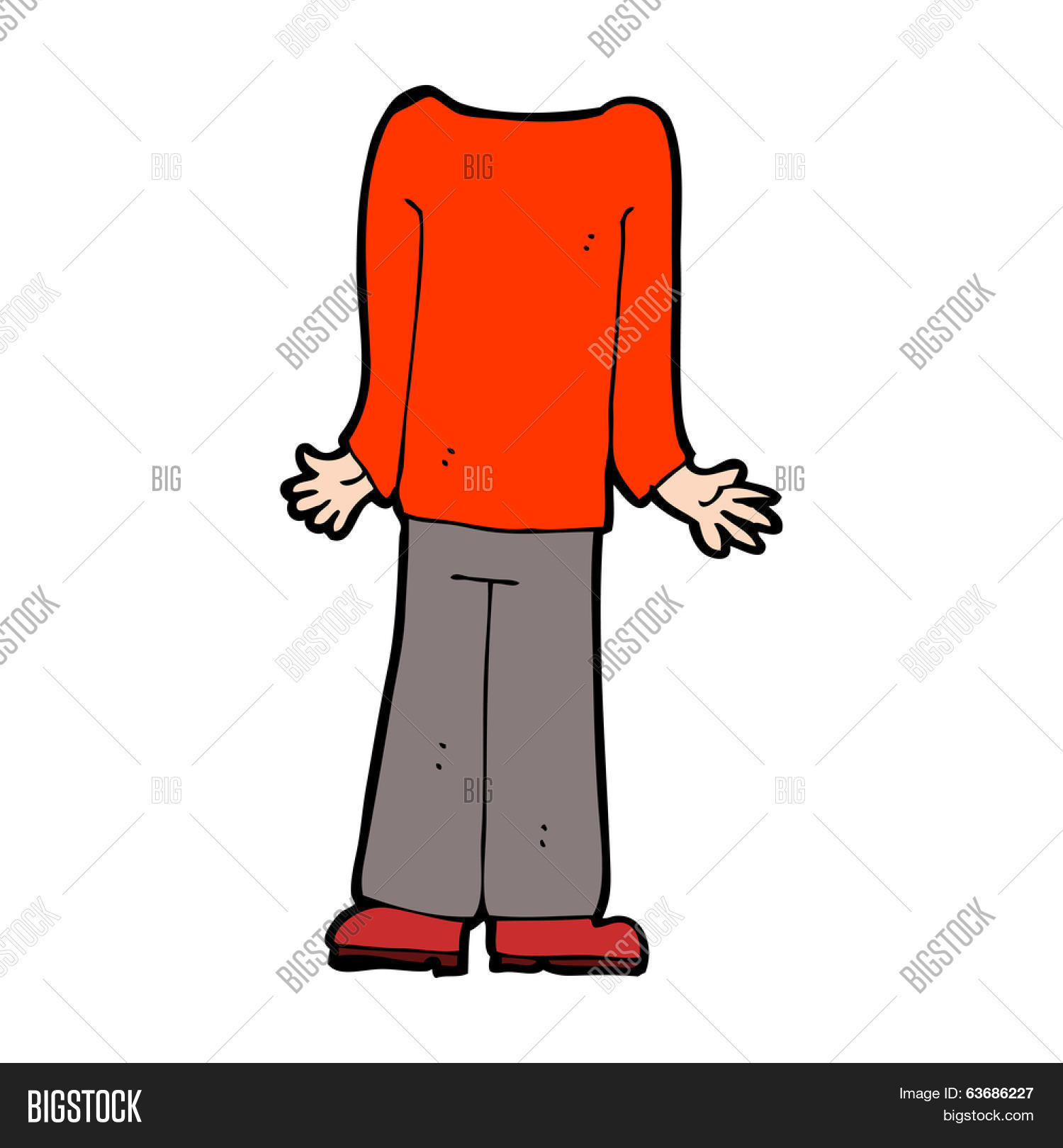 Cartoon Male Body (mix Image & Photo (Free Trial) | Bigstock